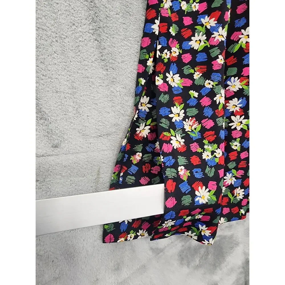 Leslie Fay | Dresses | Vintage 8s Leslie Fay Floral Belted Drop Waist ...